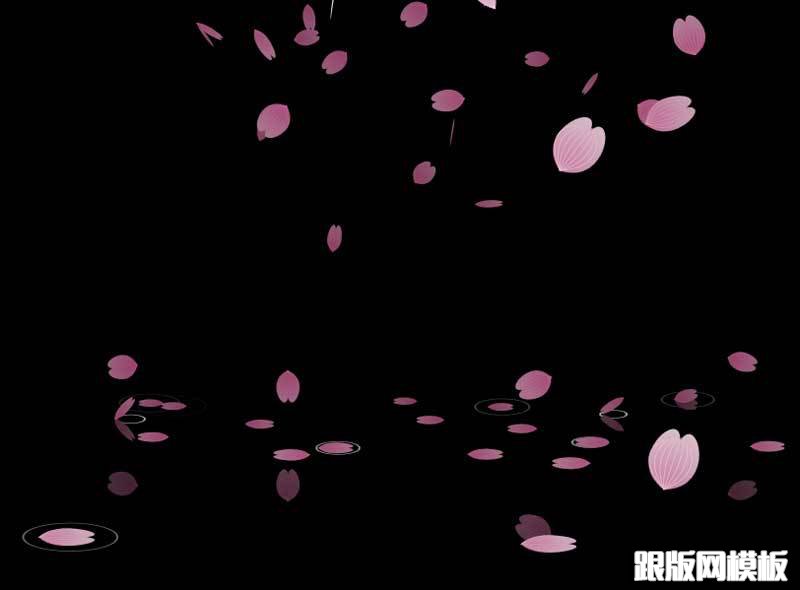 Html5 Canvas樱花飘落动画特效 站长素材 跟版网